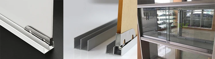 W Shape Double U Channel Extruded Aluminium Profile