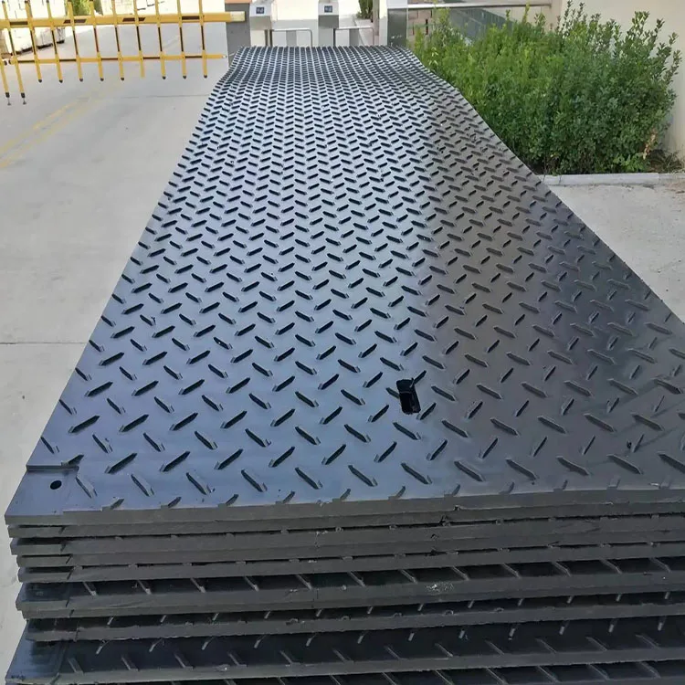 Heavy Duty 4x8 Plastic Uhmwpe Hdpe Temporary Construct Excavator Road Mats Swamp Ground Floor ...