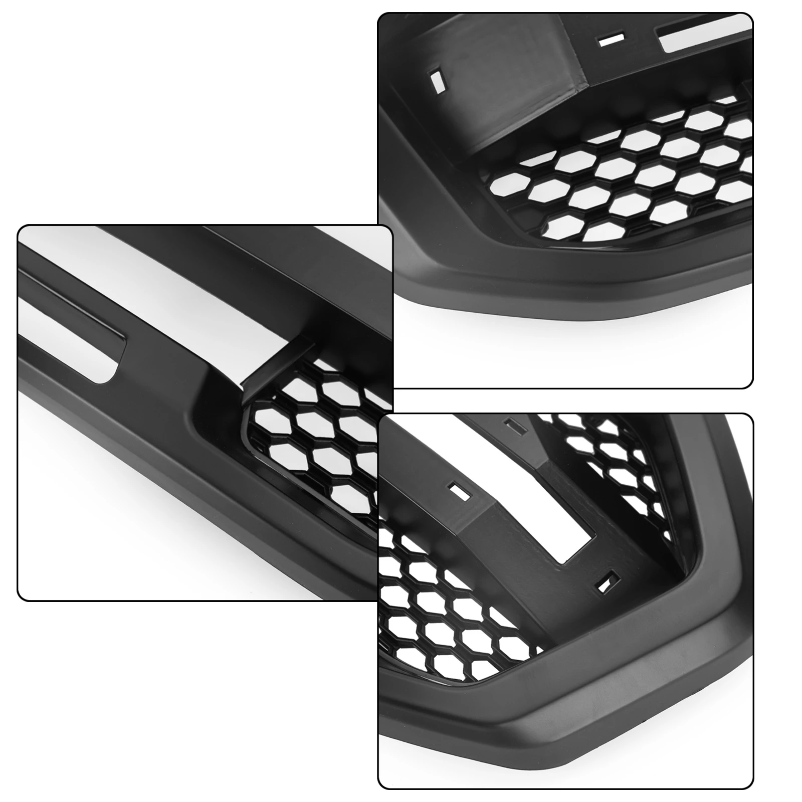 Black Raptor Style Front Bumper Grille Grill For Ford Ranger 2019 2020 ...