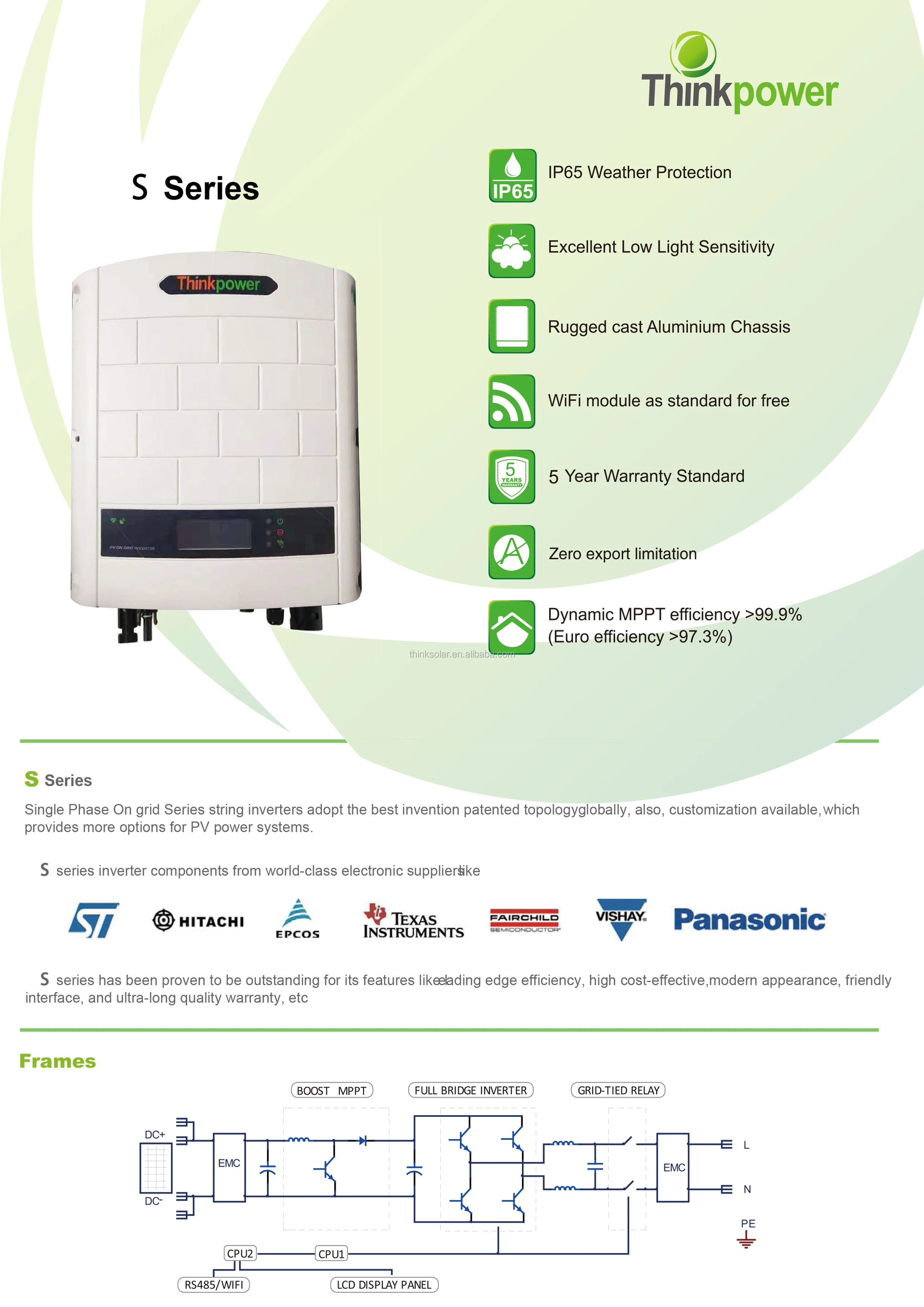 Thinkpower - Single Phase Inverter with Zero Export Limiter for Power Self-Use -Alibaba.com