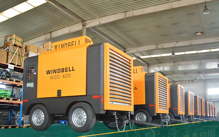 Elgi Portable Screw Air Compressor for Mining - Video Inspection