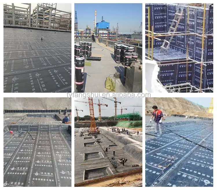 Black Color Sbs Modified Bitumen Waterproof Membrane Grey Mineral ...