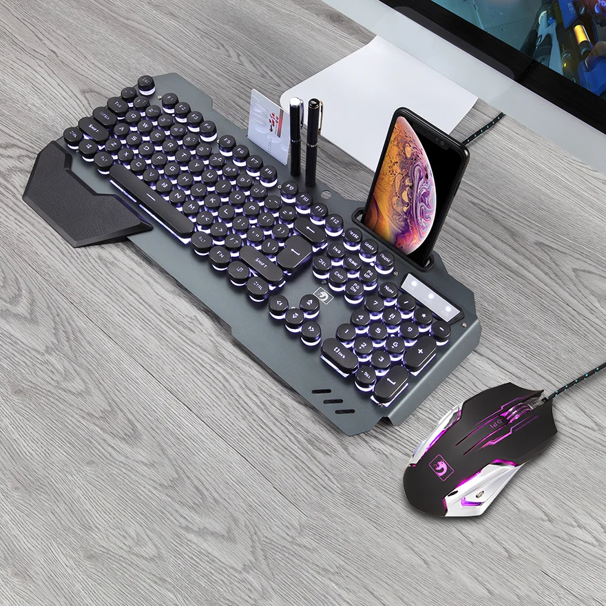 Xinmeng K618 Rgb Backlit Wired Gaming Combo Computer Keyboard And Mouse ...