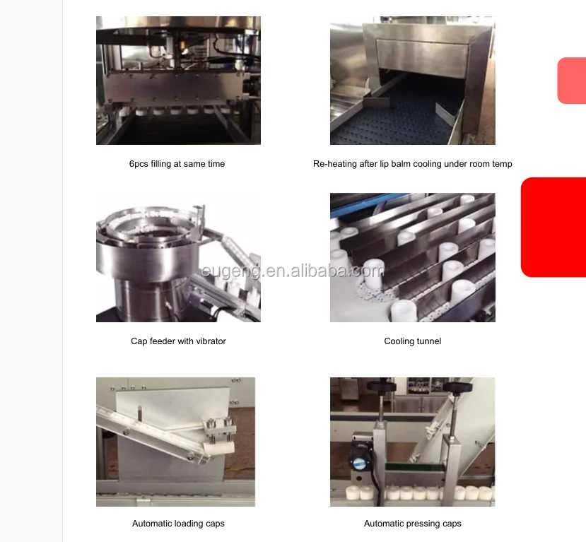 6 Nozzles Automatic Deodorant Stick Filling Machine Deodorant Stick ...