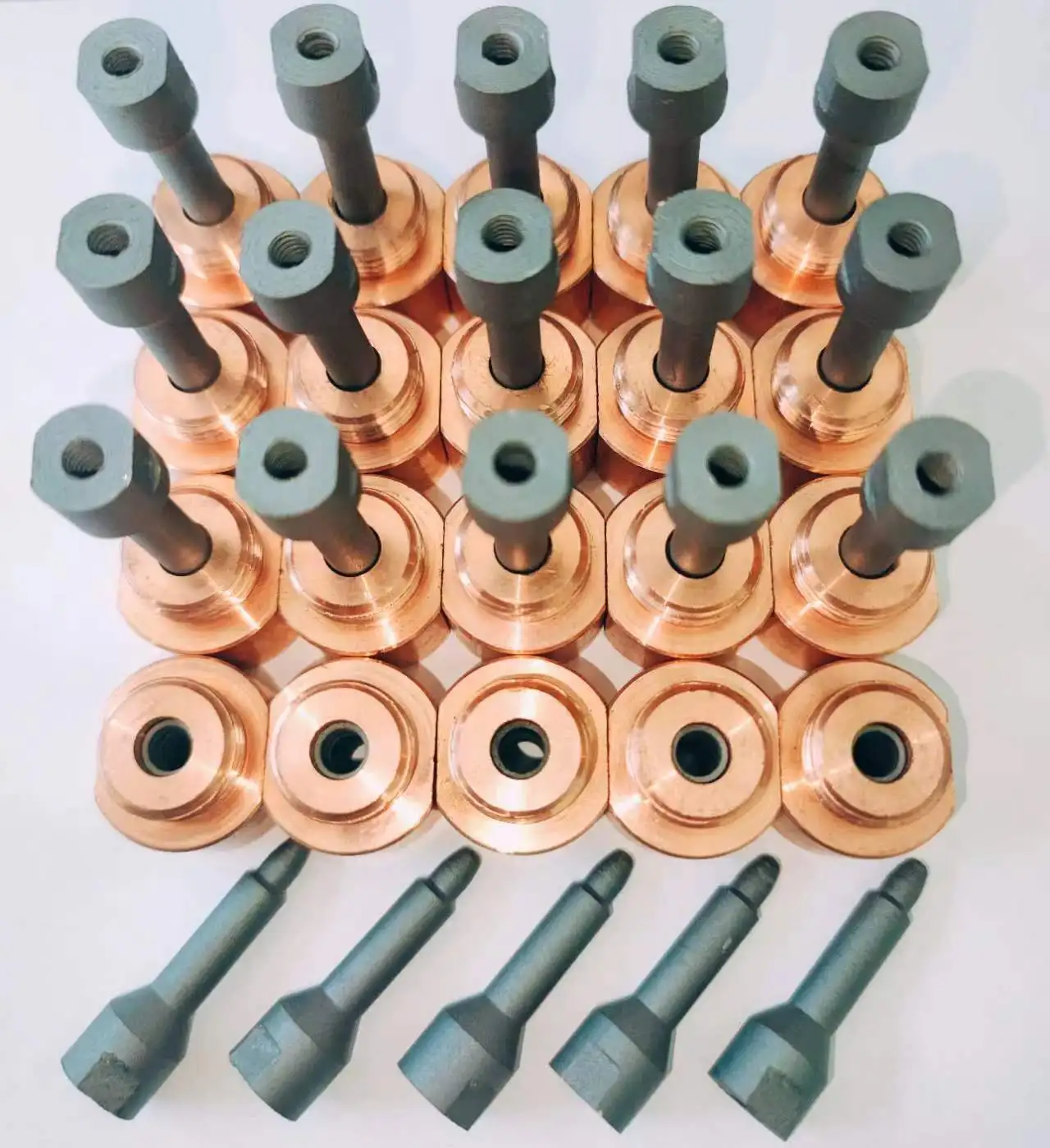 Nut / Bolt Welding Electrode With Guide Pins Kcf Sleeves For Projection Welding Machine M6/m8 ...