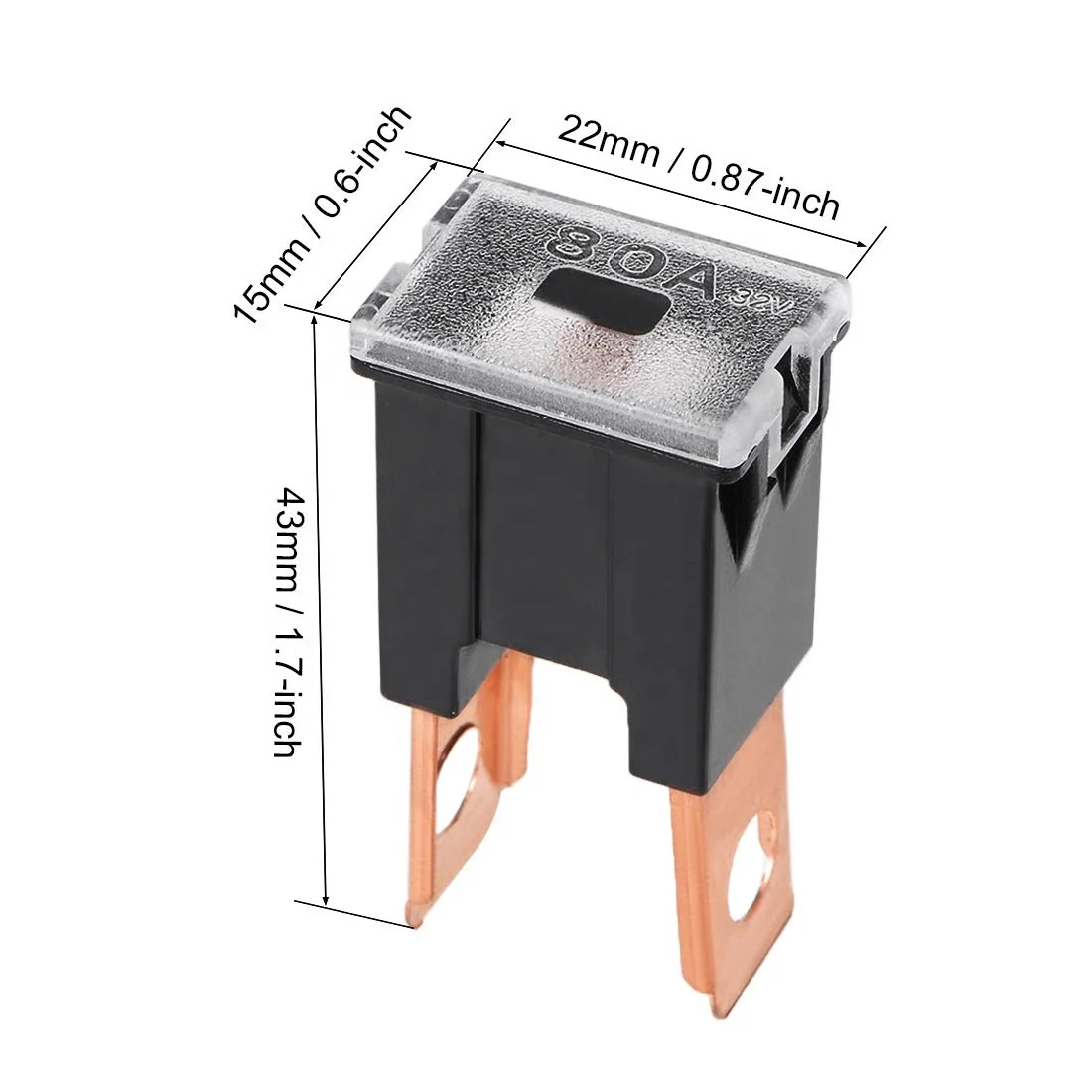 Automotive Low Profile Jcase Fuse Box Kit With Inline Fuse Holder - Oem