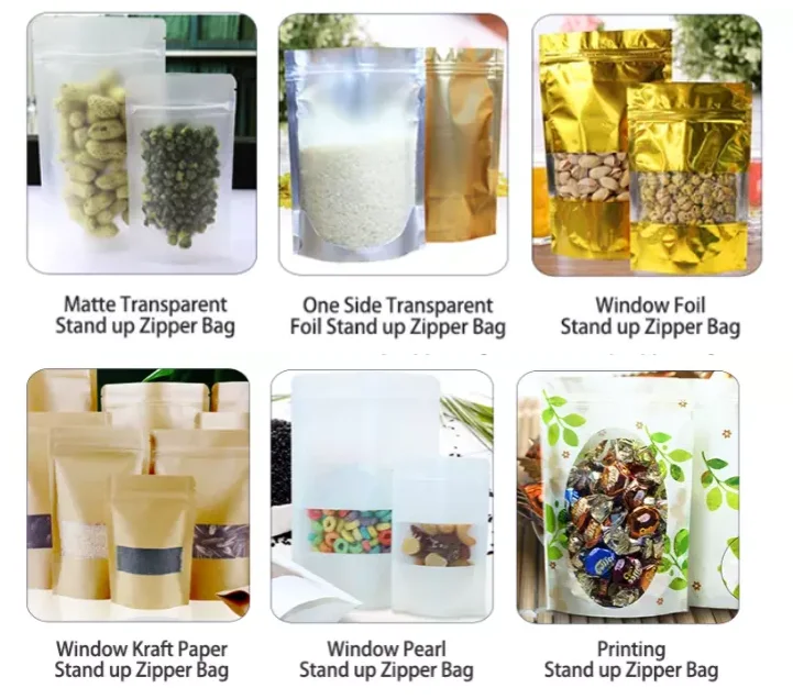 Clear Front Zip Lock Plastic Storage Bag Resealable Retail Poly Ziplock ...