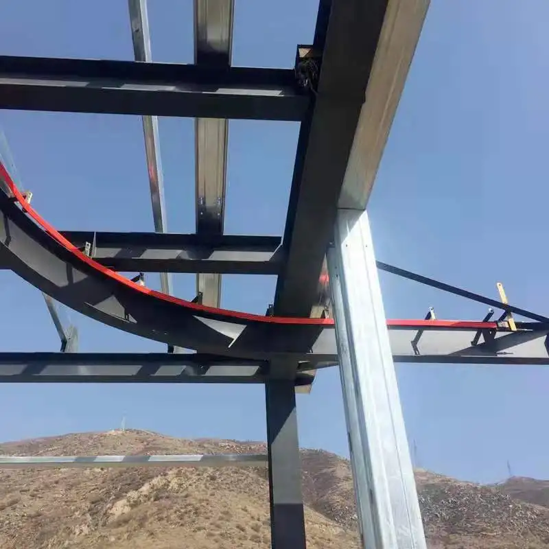Curved Monorail Crane with CD1 Electric Hoist & Conductor Bar System ...