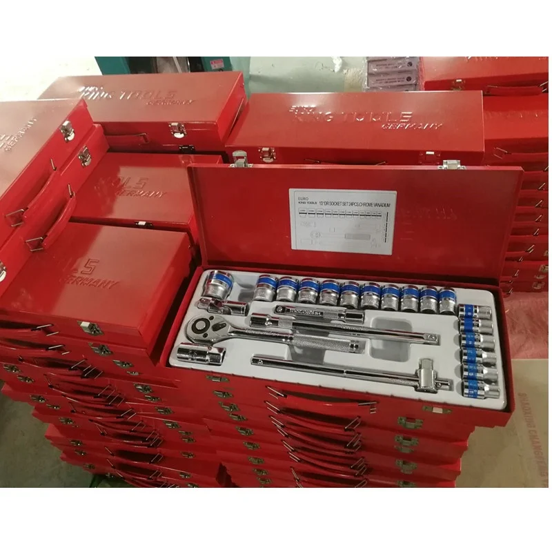 Loose Sockets 1/2 Square Short 24 Pcs Mechanical Workshop Hand Tool Set ...