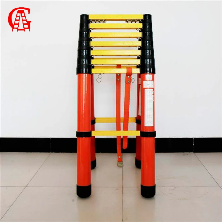 Fiberglass Extendable Ladder Insulated Telescopic Step Ladder - Buy ...