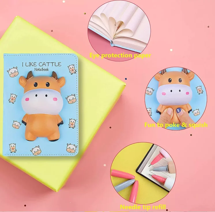 Pu Foam Toy Fidget Notebook Cute Decompression Squishy Fidget Notebook ...