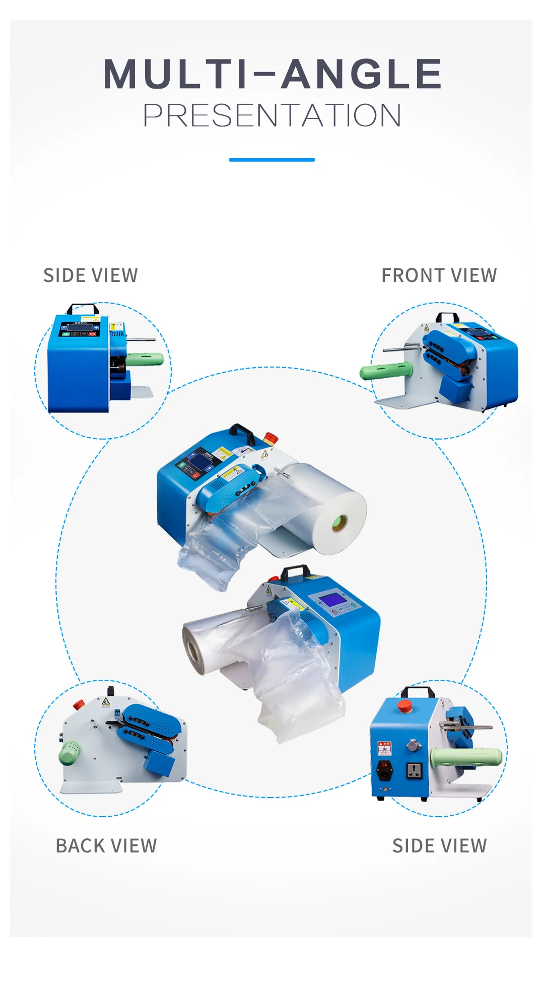 Bubble Roll Wrap Packing Material Air Cushion Machine Buffer Air Column ...