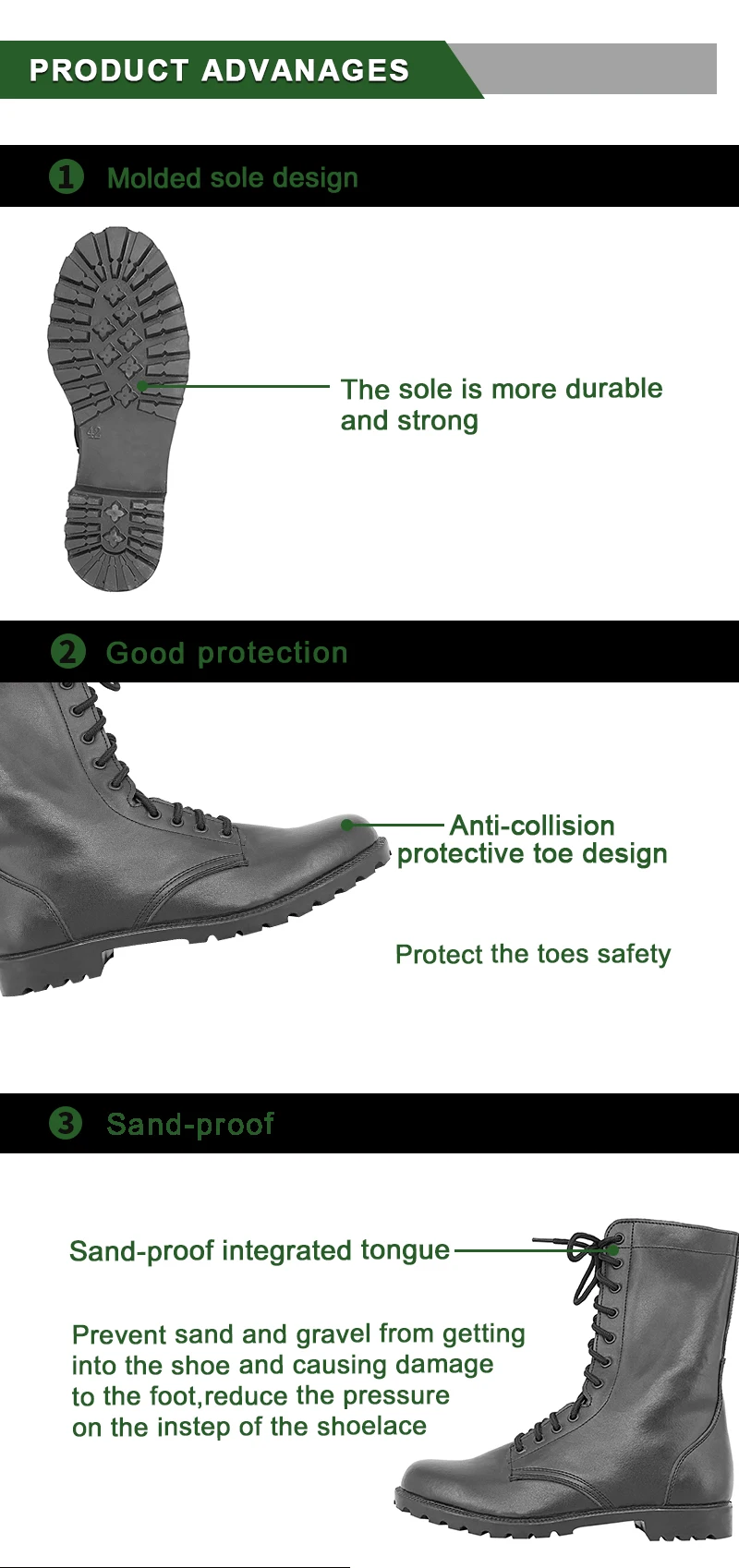 KMS Lightweight Tactical Boots - Custom Molded Support