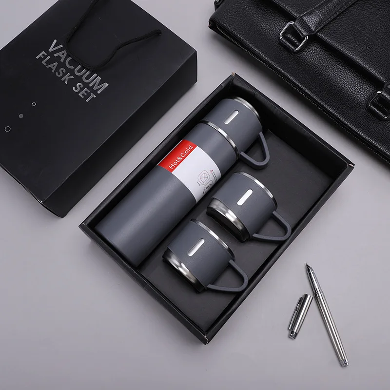 Custom Logo 500ml Business Insulated Water Bottle 304 Stainless Steel ...