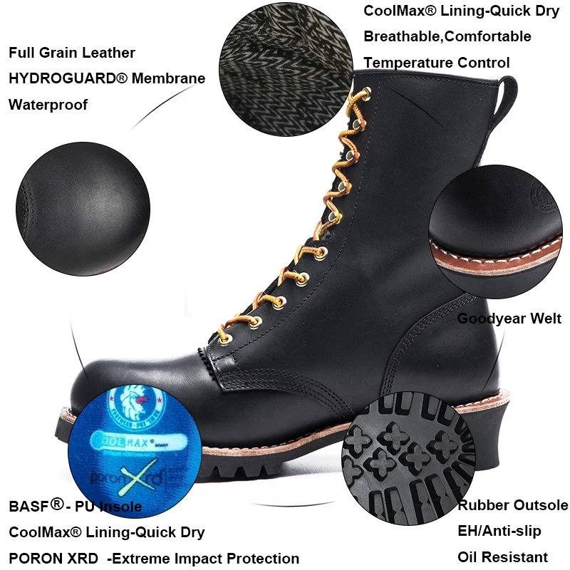 Men' Safety Shoes Breathable Boots Steel Toe Work Delta Plus Simba S3 ...