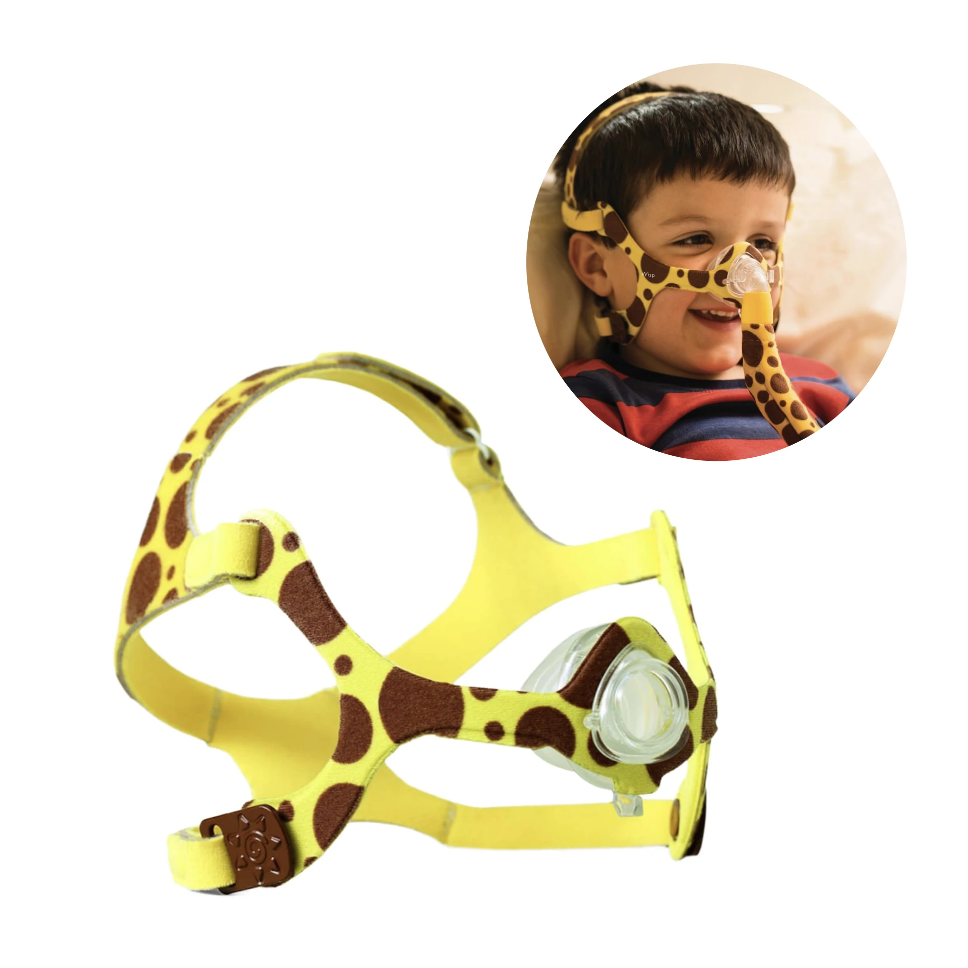 Replacement Pediatric Nasal Cpap Frame And Headgear For Philips Wisp ...