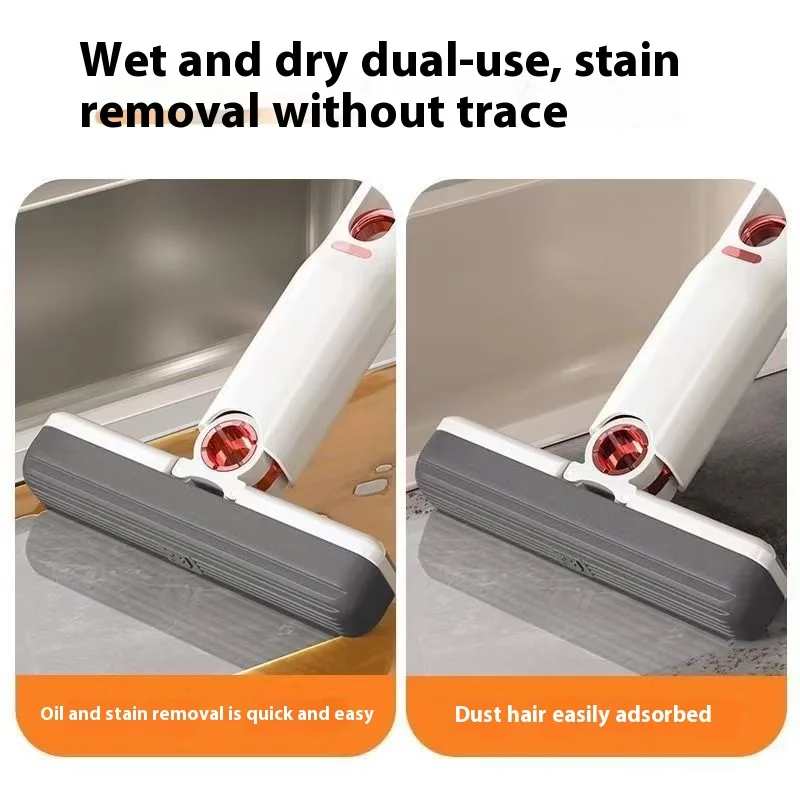Multifunctional Foldable Handle Mini Mop Hand-Free Water Absorbent ...
