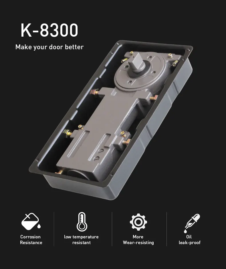 Pakistan K-8300 King Floor Hinge For Tempered Glass Door With Good ...