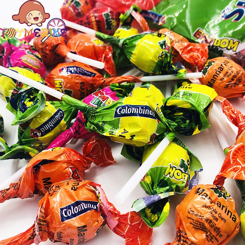 Bom Bom Gum Lollipop Candy - Buy Gum Lollipop,Gum Lollipop Candy,Bom ...
