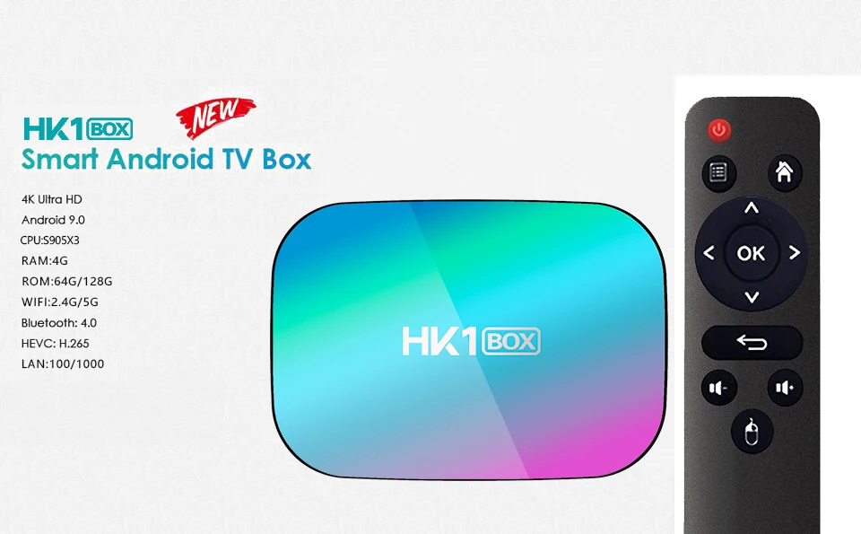 Amlogic S905X3 TV Box HK1 - 4K Smart Set Top Box Android 9