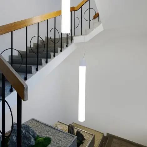 Led Tube Pendant Light Tubular Lighting Cylinder Pendant Lights Round ...