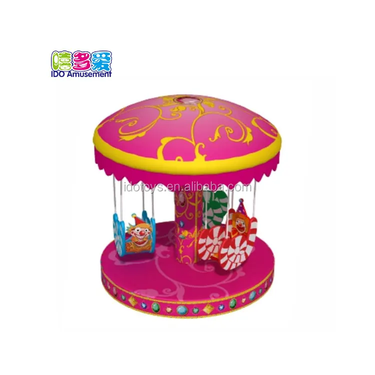 Children Indoor Electric Playground Equipment Soft Play Carousel Swing ...