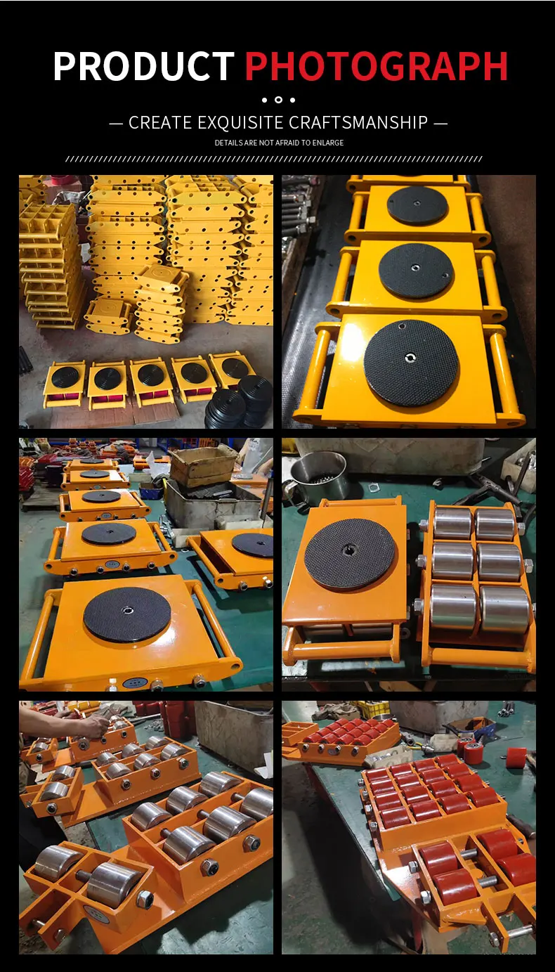 8 Wheels Cargo Pallet Moving Skate Transport Roller