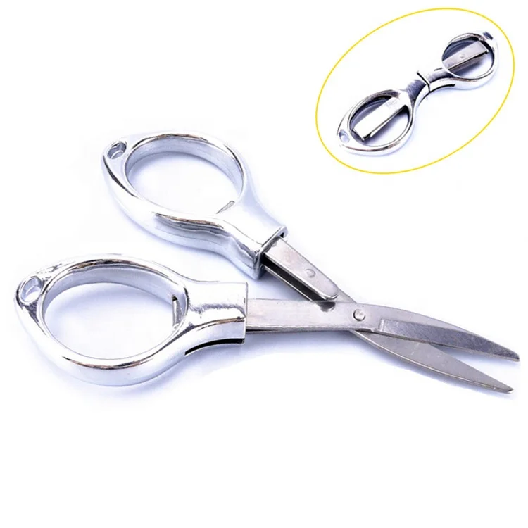 8 Shape Small Folding Scissors Multi-function Portable Mini Scissors ...
