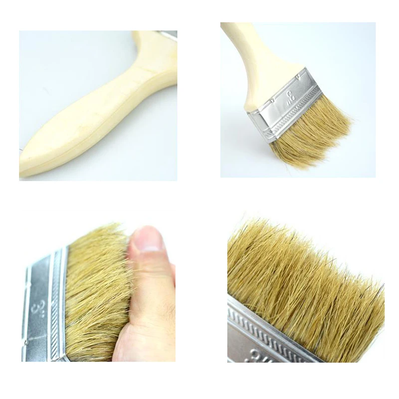 Wooden Handle Paint Brush 1 Inch 1-1/2inch 2inch 2-1/2inch 3inch 4inch ...