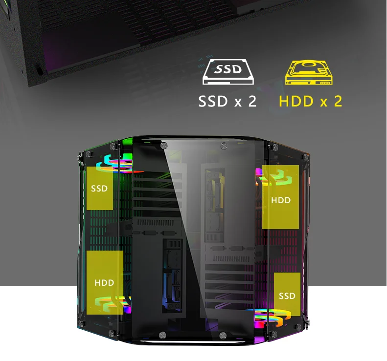 Unique And Fancy Modern Special Desktop Pc Gaming Computer Case Desktop ...