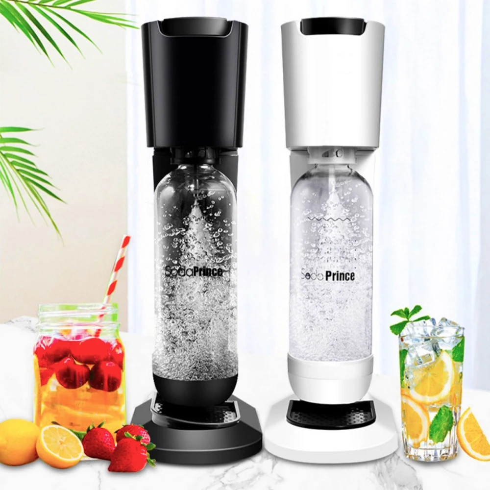 Home Portable 0.6L 420g 425g Co2 Soft Drink Gas Automatic Soda and Sparkling Water Maker with ...