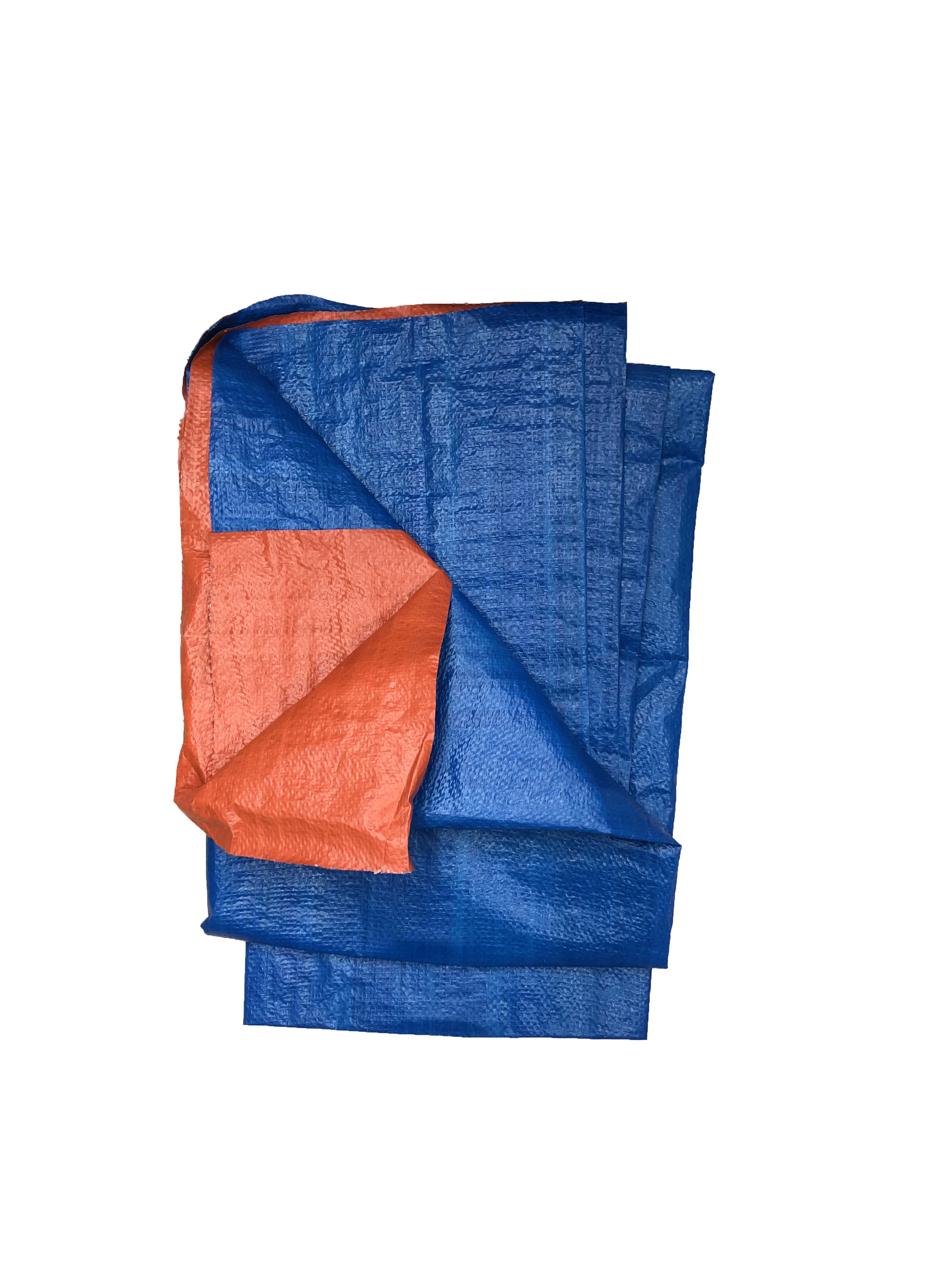 Blue/orange Color PE Waterproof Tarpaulin - Durable & UV Proof