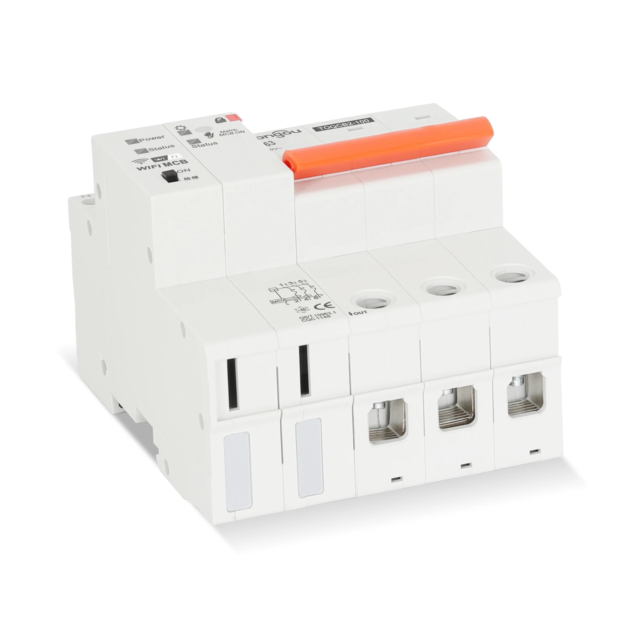 Tuya 3p 63a Wifi Metering Circuit Breaker Smart Life Timer Remote ...