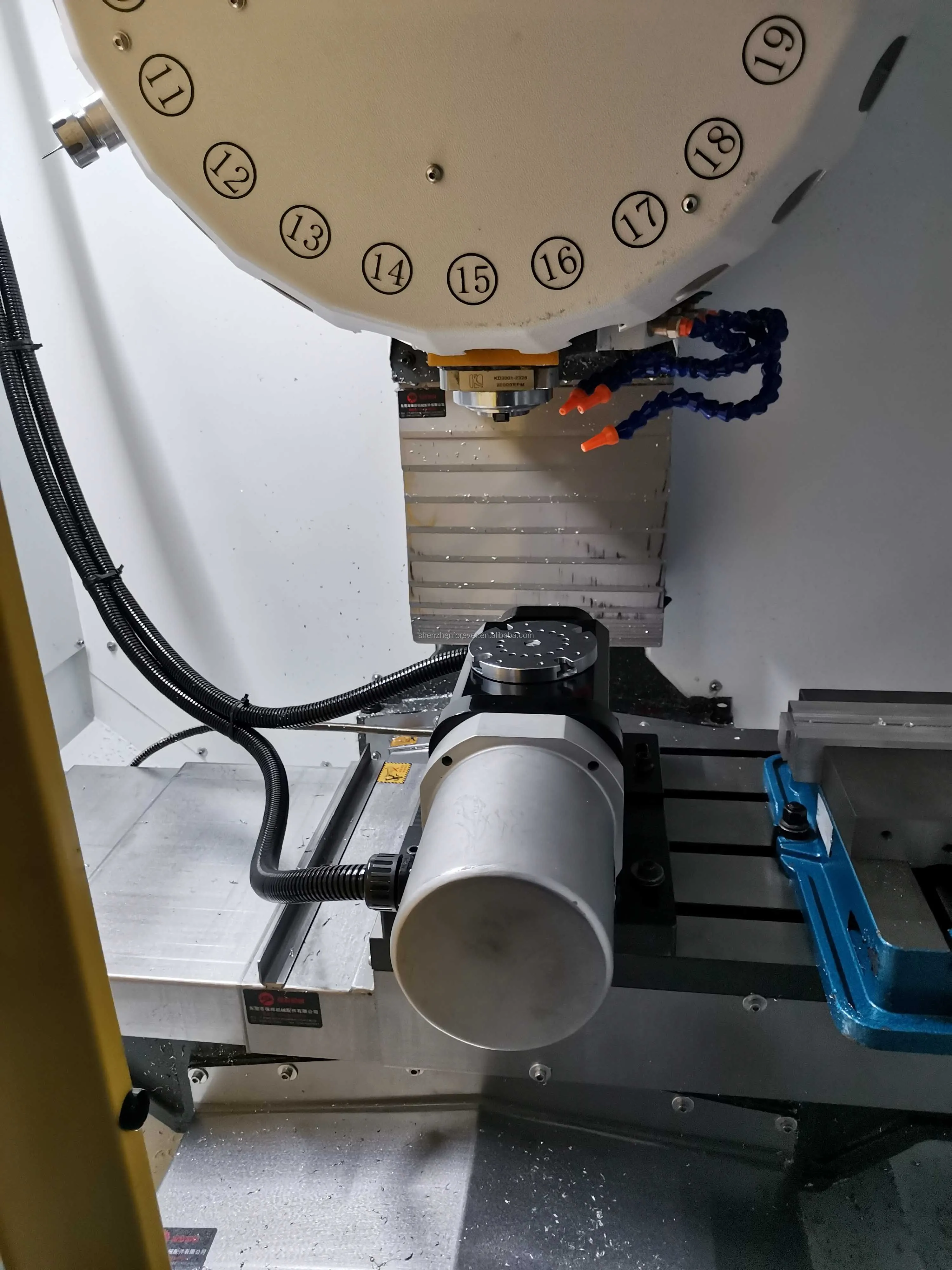 YOHOMA 120mm CNC 5th Axis Rotary Table for Precision Milling