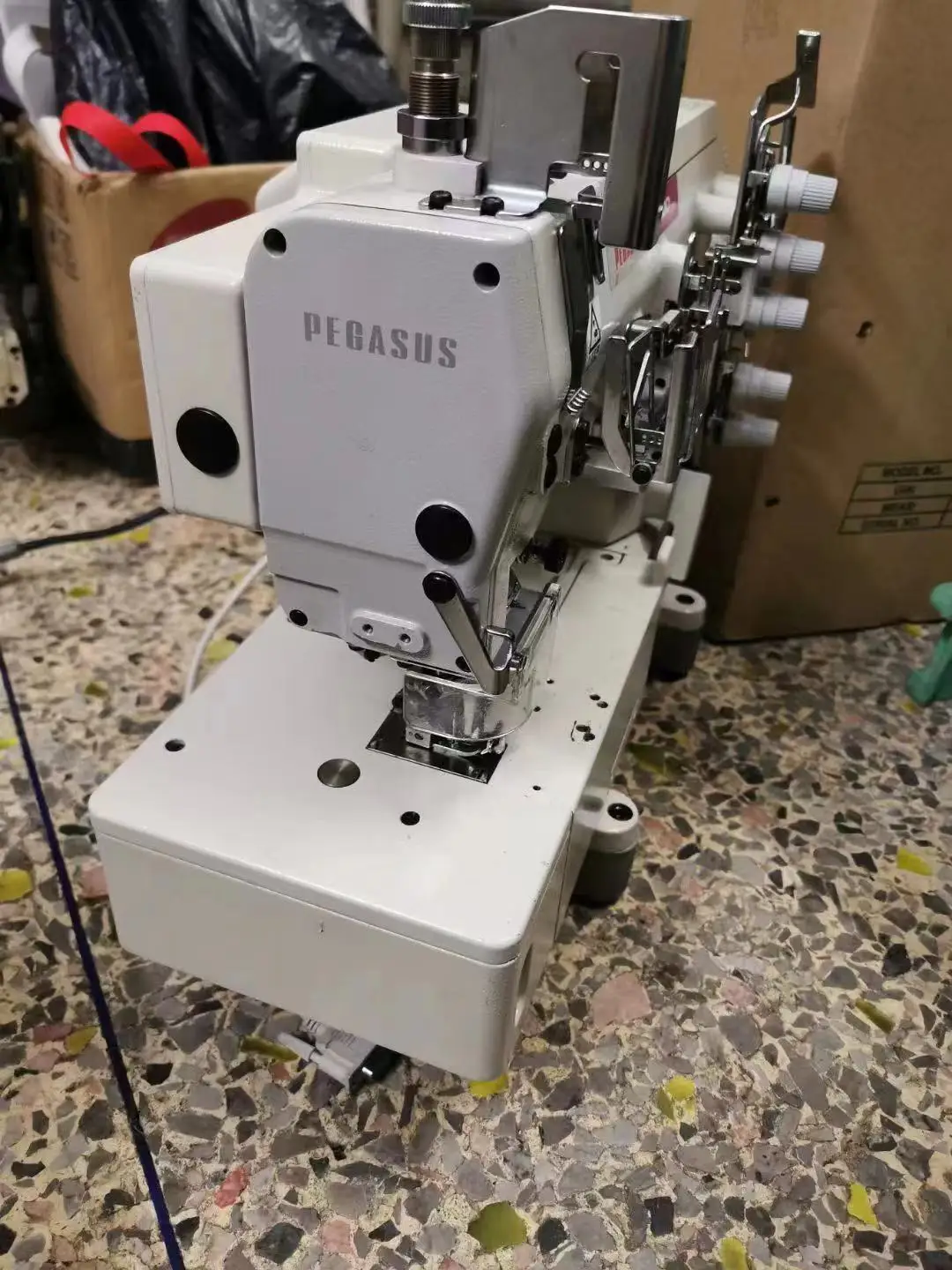 Used Pegasus Wt500 Cover Stitch 3-needle Elastic Attaching Industrial ...
