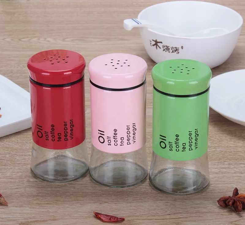 Sundry Colored Mini Spice Shakers Set With Stainless Steel Lid| Alibaba.com
