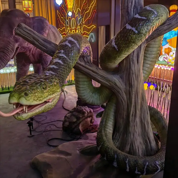 High Quality Realistic Animatronic Snake Models Indoor Outdoor Real ...
