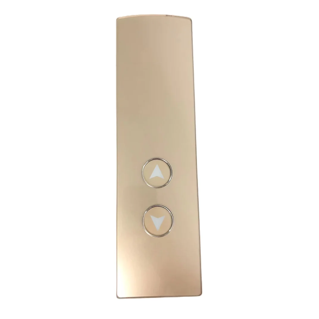 Glass Type Elevator COP LOP With Smart Push Button Dot/LCD Display ...