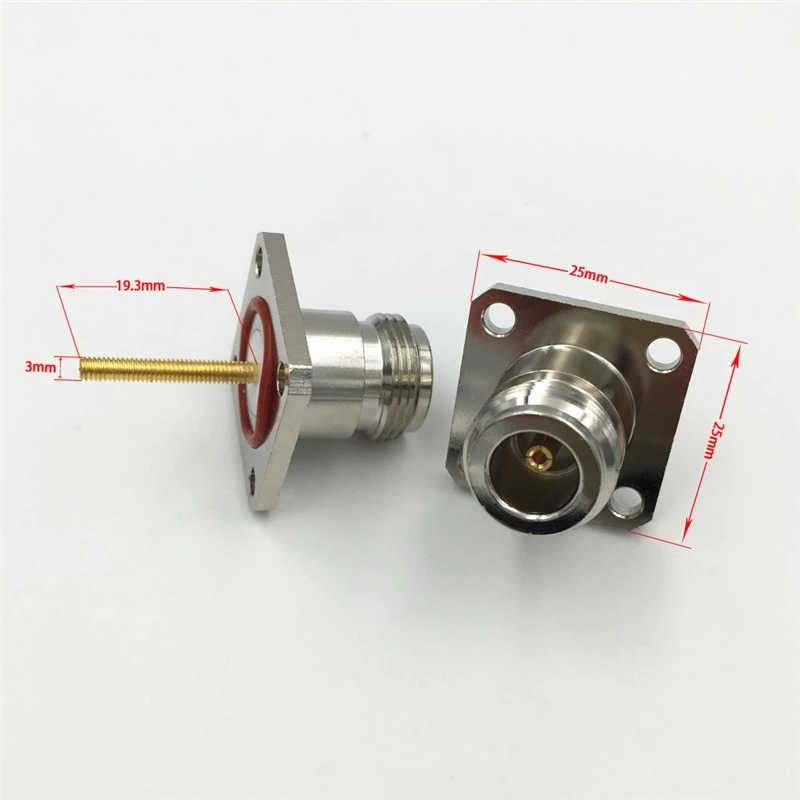 Connector Manufacturing Co - PCB Flange Mount N Type Jack