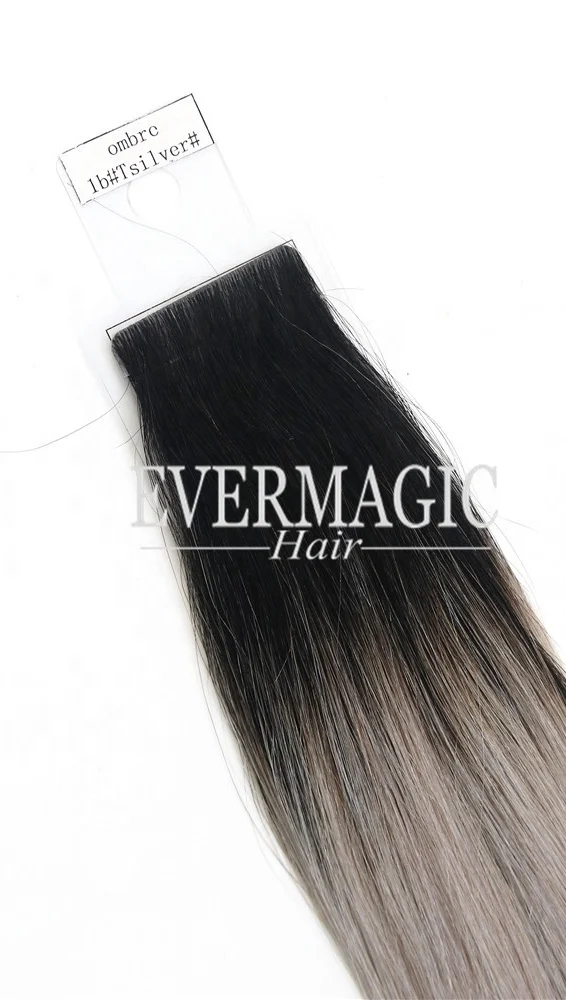 100% Human Hair Tape In Extensions Seamless Handtied Pu Skin Weft ...