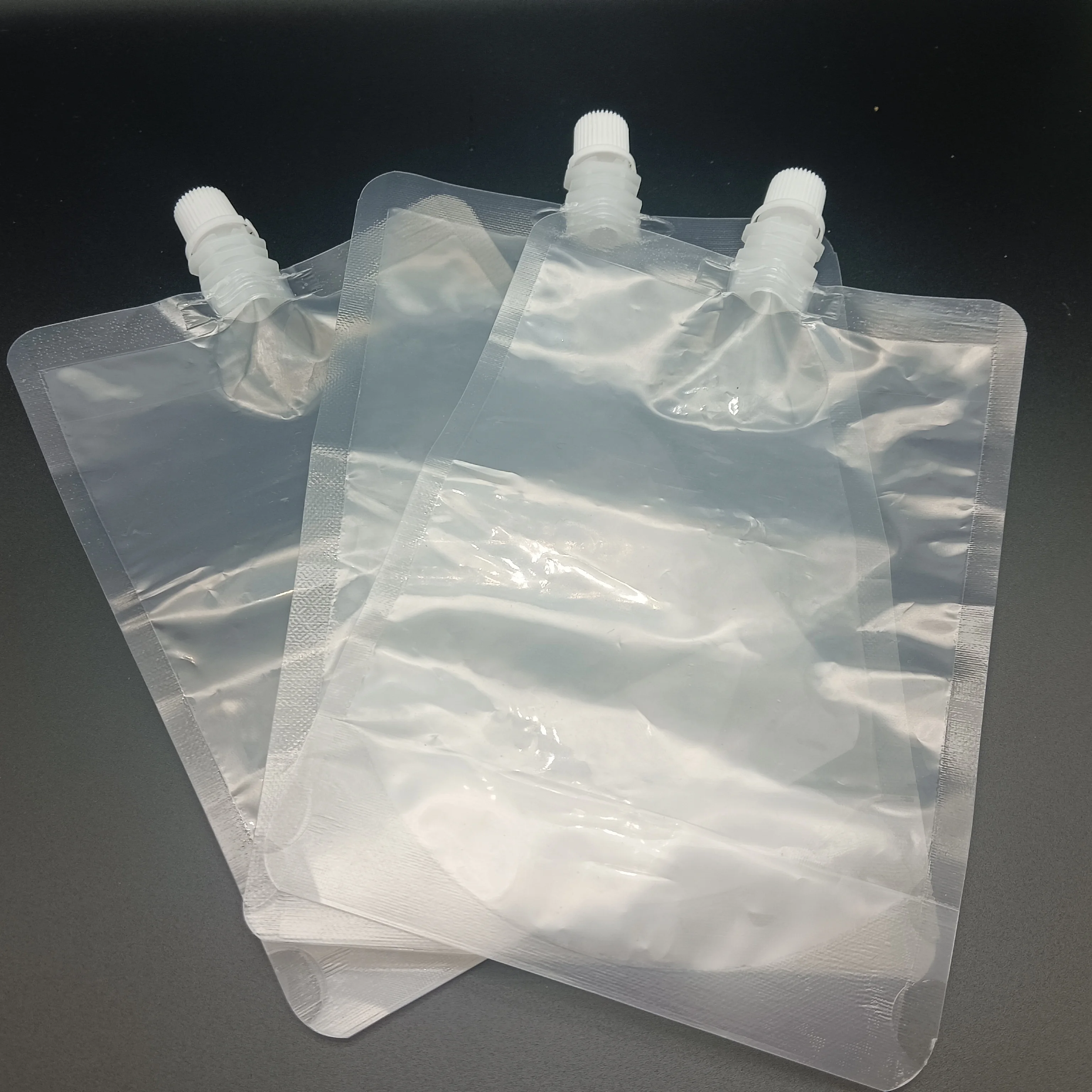 Custom Printed Food Grade Stand up Pouch With Suction Nozzle Screw Top ...