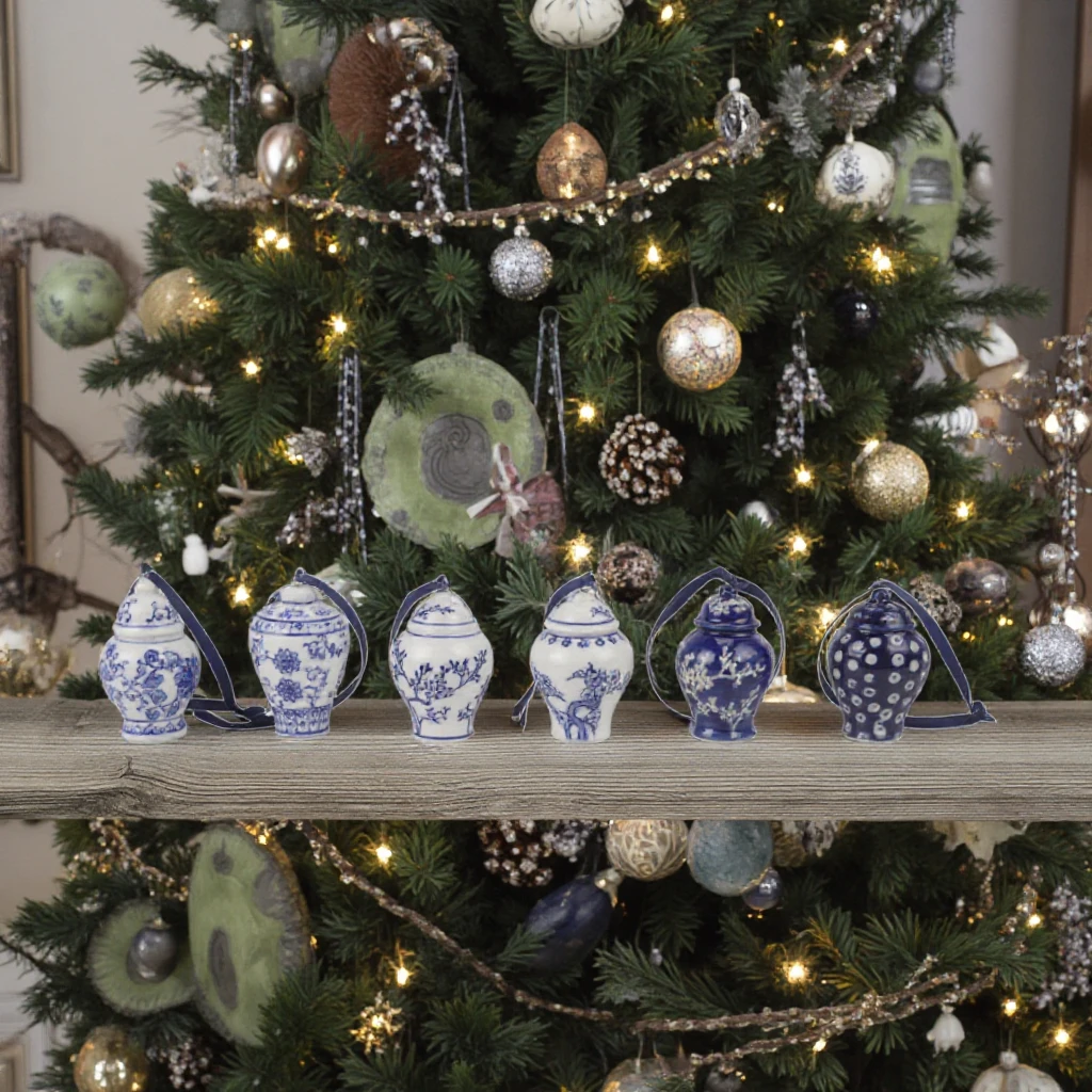JD-05 Chinese Handmade Blue and White Snow Porcelain Ball