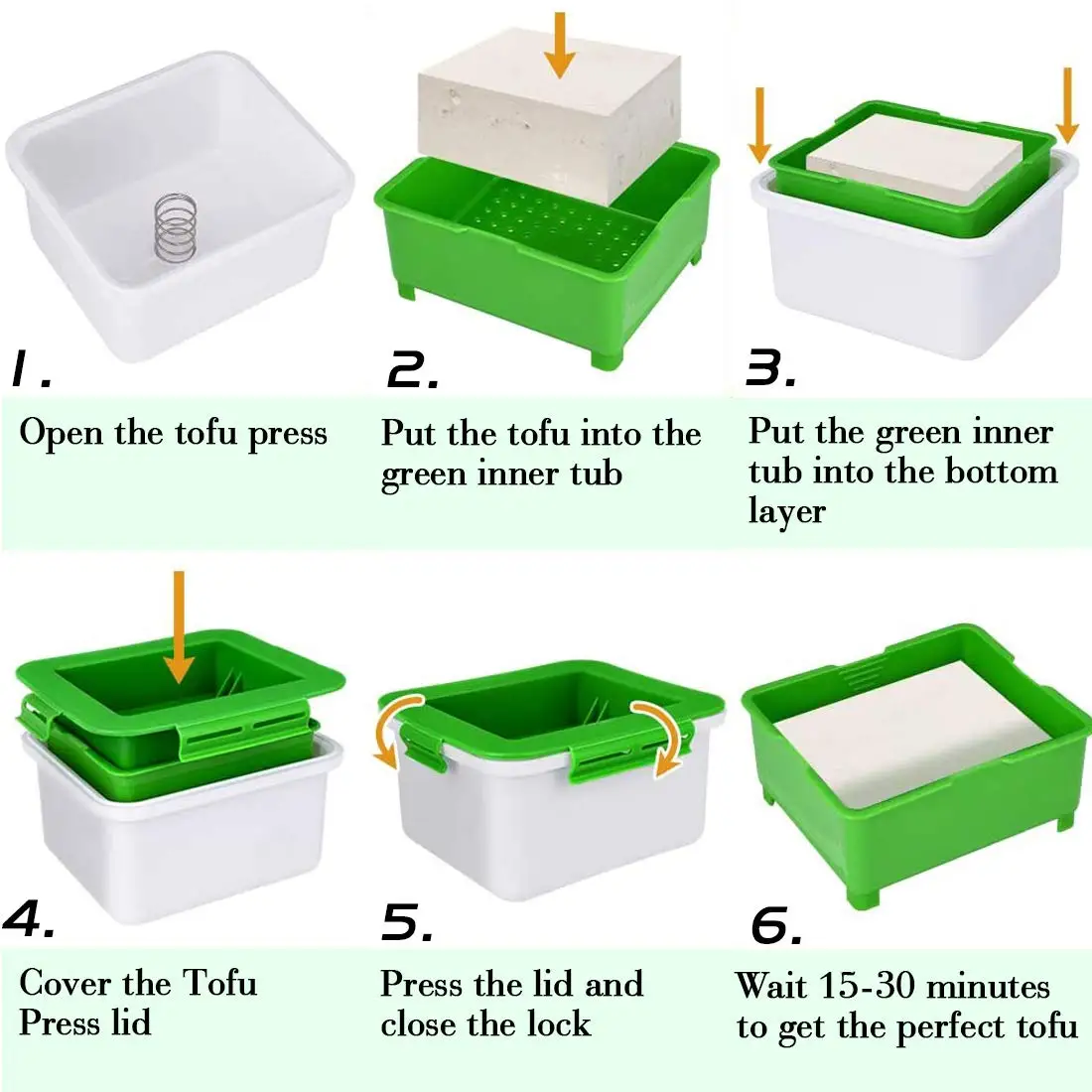 Diy Green Plastic Tofu Press Mold Homemade Tofu Mold Soybean Curd Tofu ...