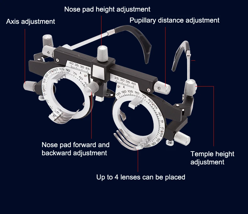 Pd Adjustable Trial Frame Tf 48-80pd Trial Frame Optometry Trial Frame ...
