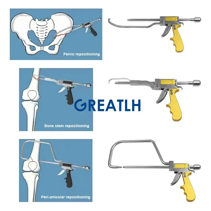 Orthopedic Surgical Instrument Collinear Reduction Clamp Set