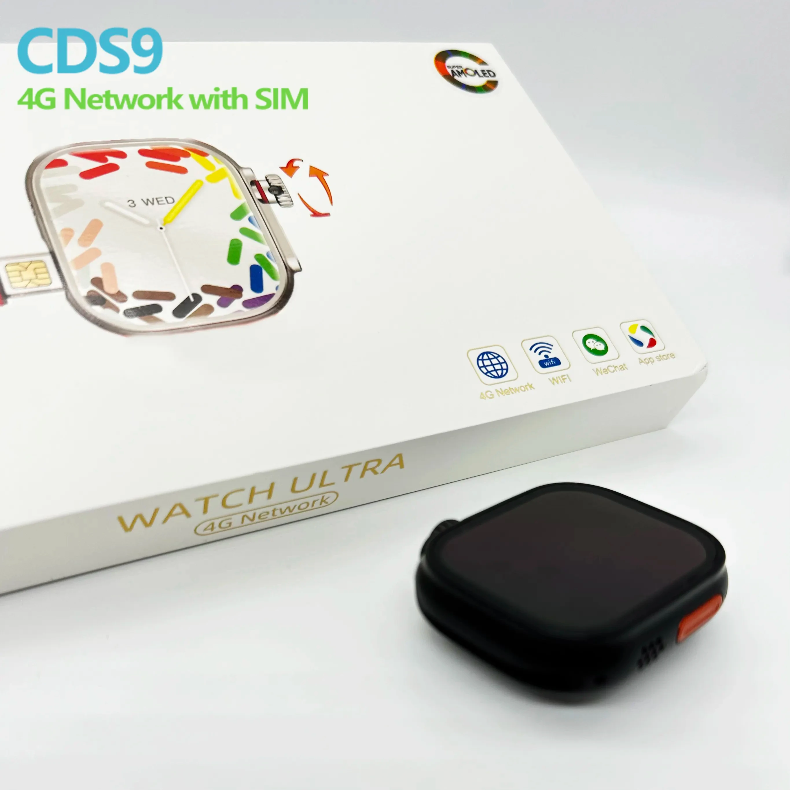 2023 Newest Cds9 Android Sim Call Smart Watch With Amoled Screen Ultra ...