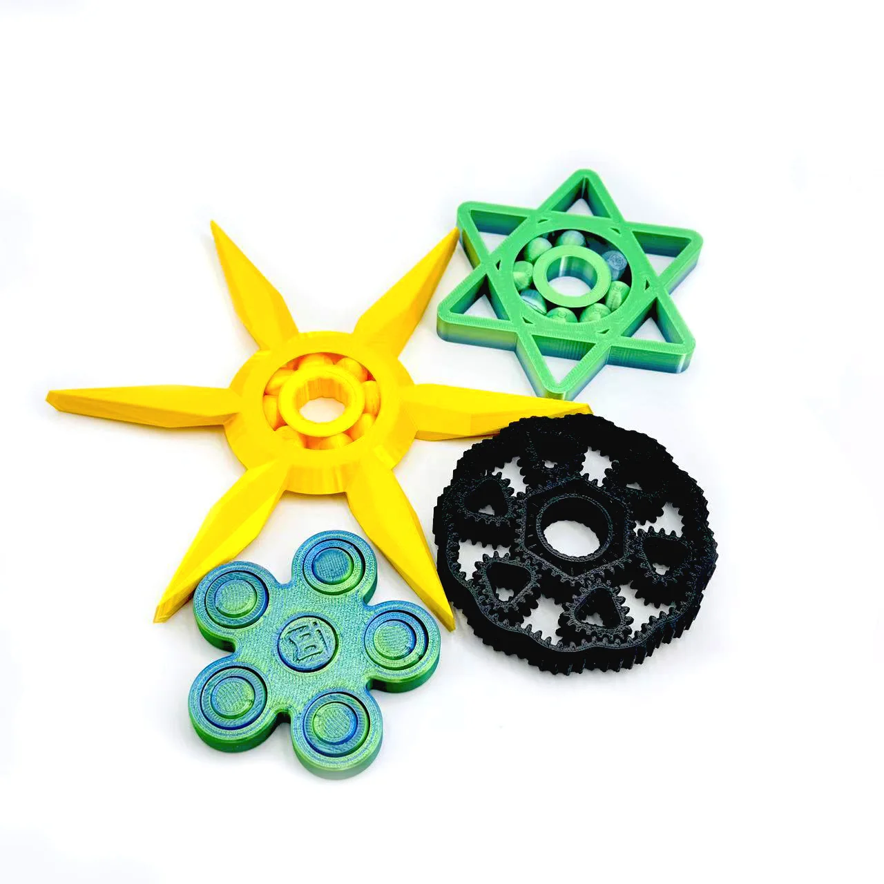 Hot Selling 3D Printed Polygon Hand Spinner Gyro Fidget Toy Premium ...