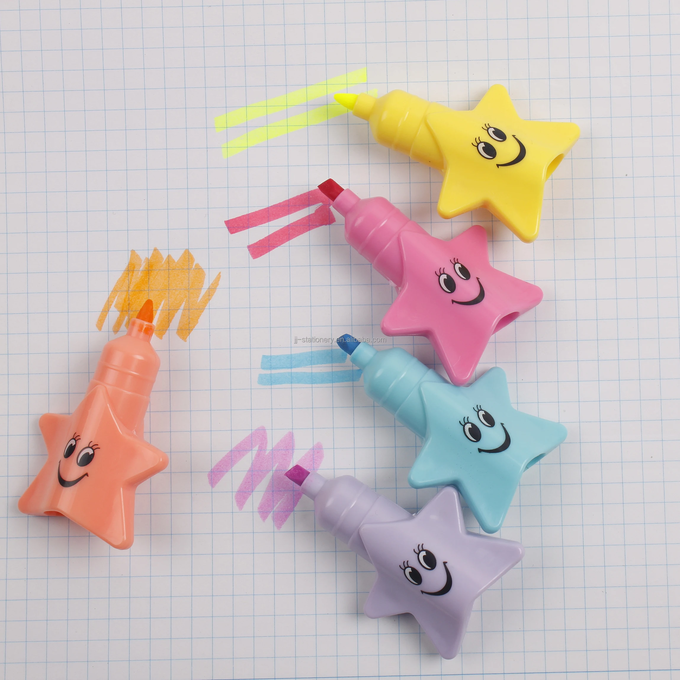 H-tone Stackable Highlighter Cute Animal Shape Cute Mini Highlighter ...