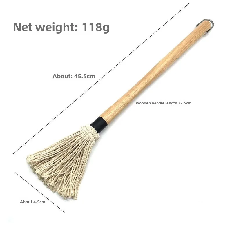 Wholesale Pure Cotton Yarn BBQ Brush Rubber Wood Handle Soy Sauce Sweep ...