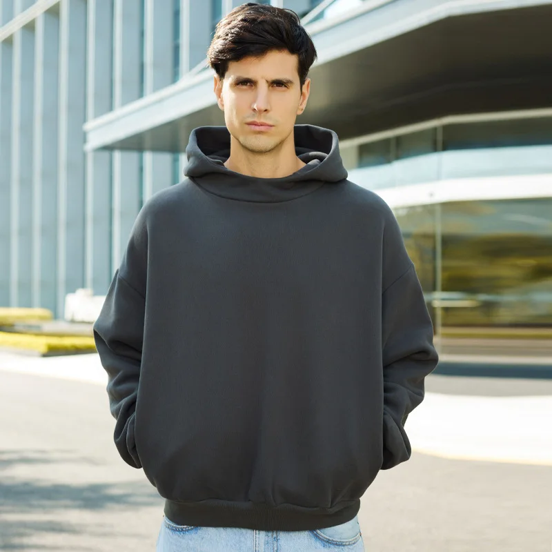 Yg380 Custom Heavyweight Boxy Fit Men Hoodies Sweatshirt Blank ...